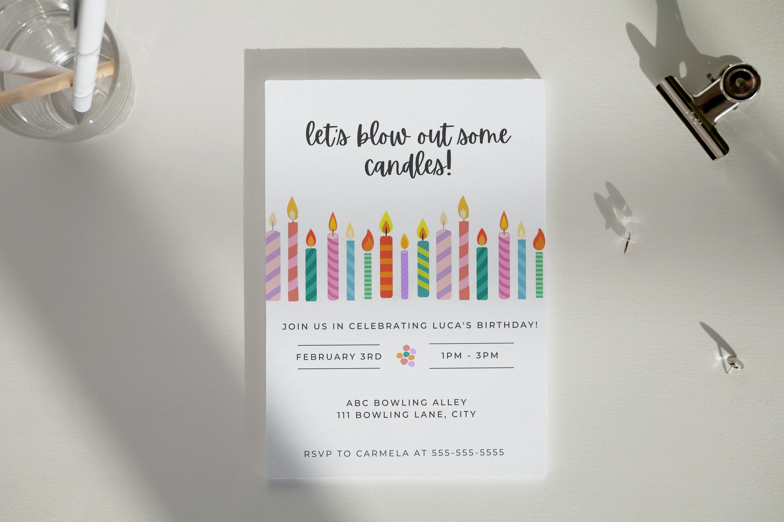 Let's Blow Out Some Candles Digital Download Invitation - Etsy