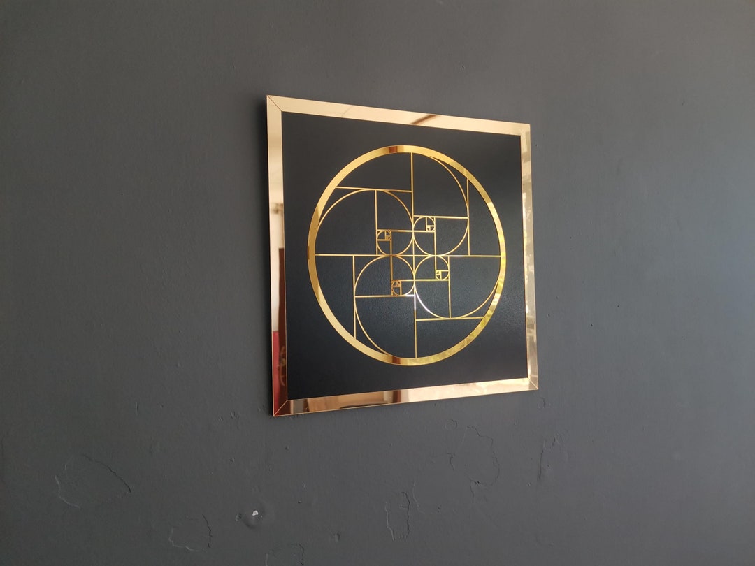 Golden Ratio Wooden Acrylic Wall Art, Torus ,flower of Life, Sri Yantra ...