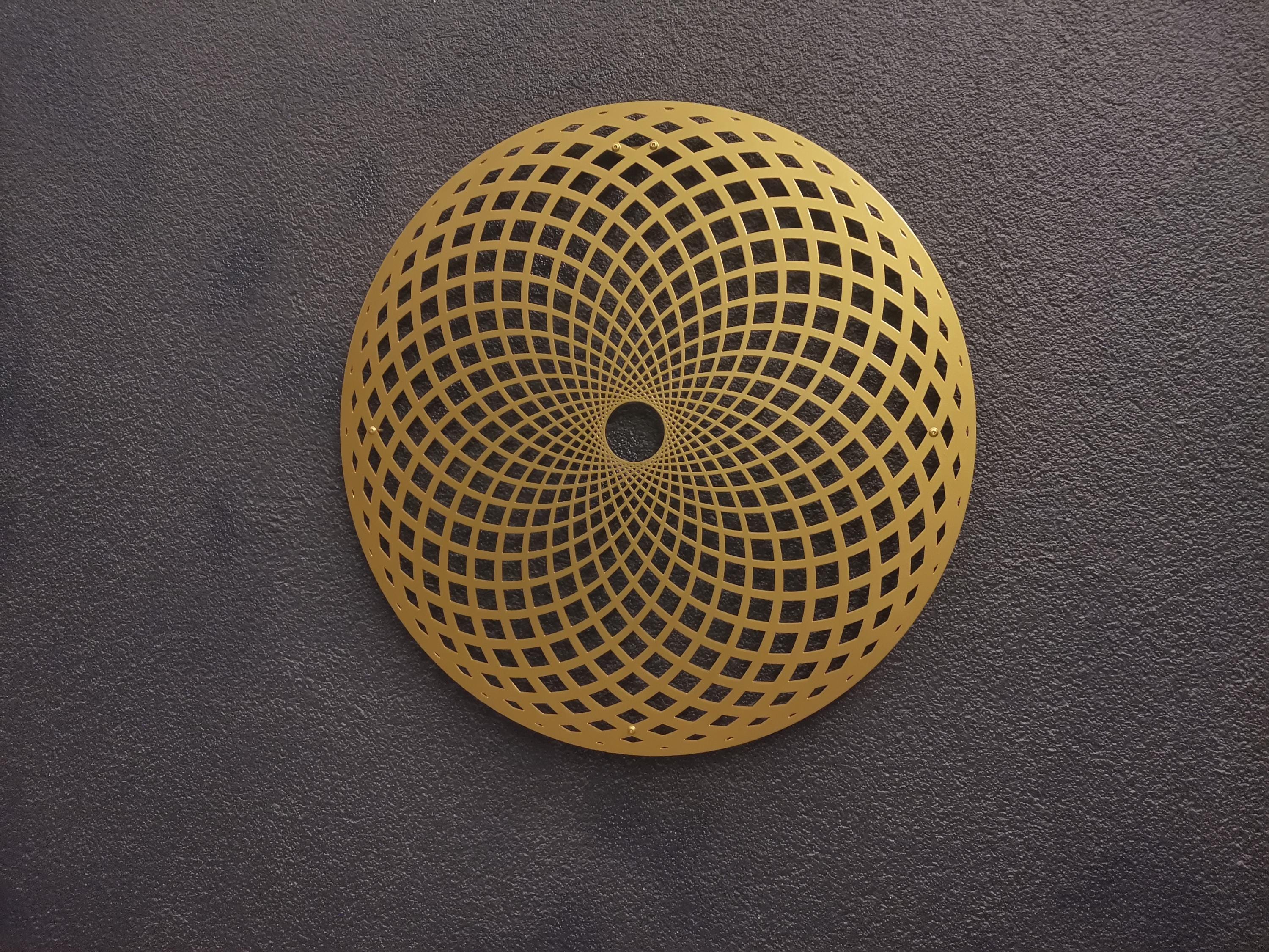 Torus Metal Wall Art: Sacred Geometry, Lotus Decor - Etsy