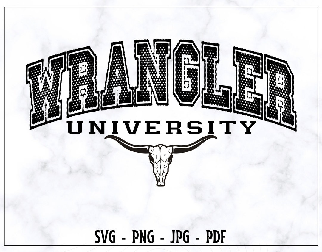 Wrangler University SVG, Wrangler University PNG, Wrangler SVG ...