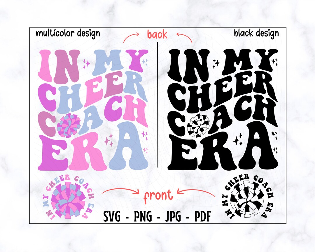 In My Cheer Coach Era Svg Png Cheer Coach Svg Cheer Svg Coach Svg Cheer Shirt Svg Cheer 