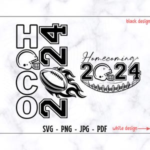 Hoco 2024 SVG-PNG, Homecoming 2024 Svg, Homecoming Football Svg ...
