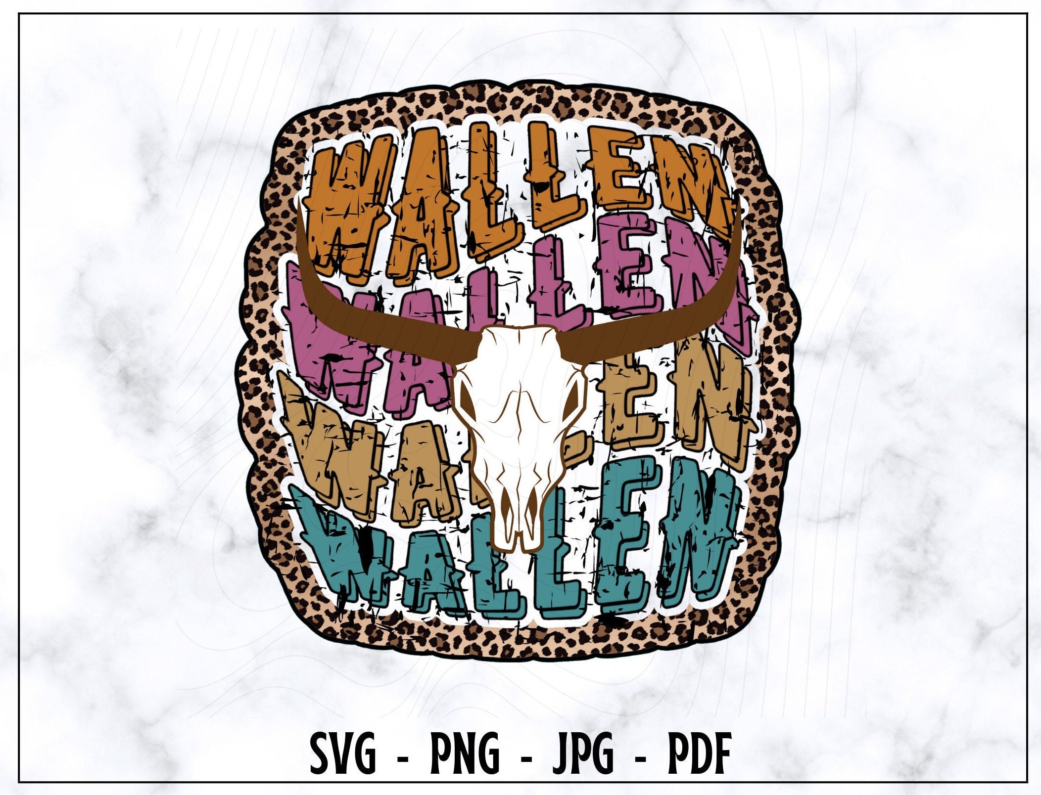Wallen SVG PNG Wallen Bull Skull Svg Wallen Shirt Svg - Etsy Singapore