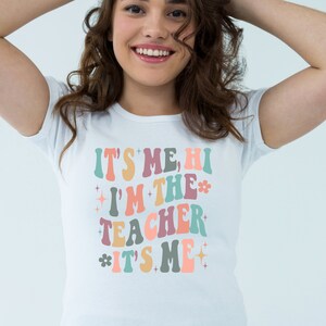 It's Me,hi I'm the Teacher It's Me SVG-PNG, Teacher Svg, Teacher Shirt ...