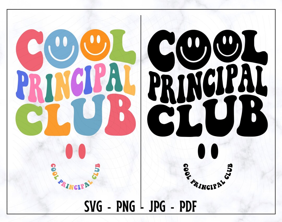 Cool Principal Club SVG-PNG, Principal SVG, Principal Shirt Svg, Back ...
