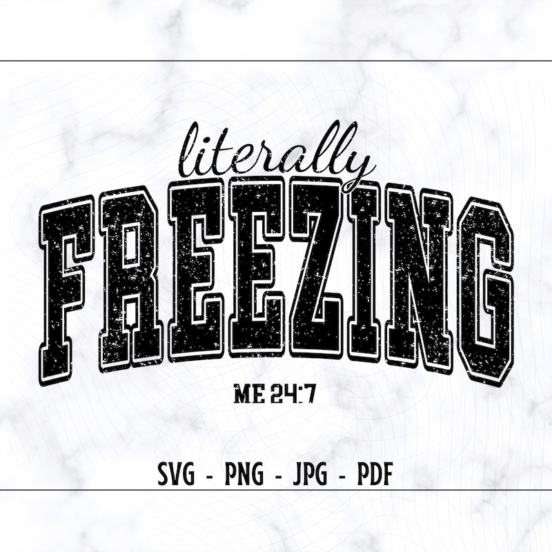 Freezing Svg - Etsy