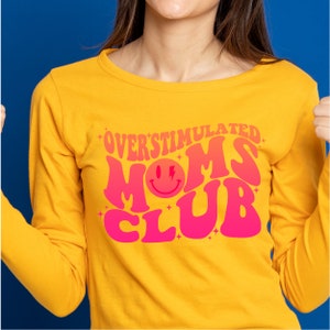 Overstimulated Moms Club SVG PNG, Mom Ma Mama SVG, Wavy Text Svg ...