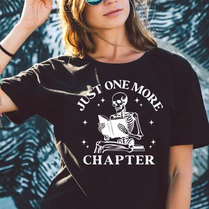 Just One More Chapter SVG-PNG, Reading Sceleton Svg, Book Lover Svg ...