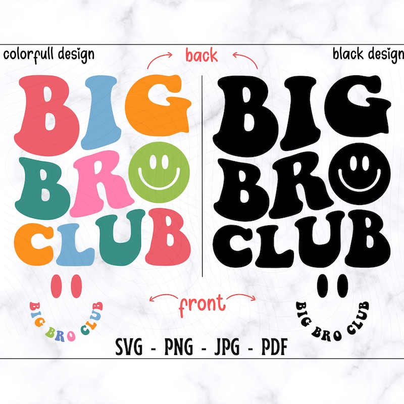 Cool Big Bro Club Png - Etsy