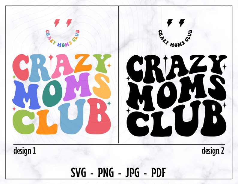 Crazy Moms Club SVG PNG Mom SVG Moms Svg Moms Club Svg - Etsy