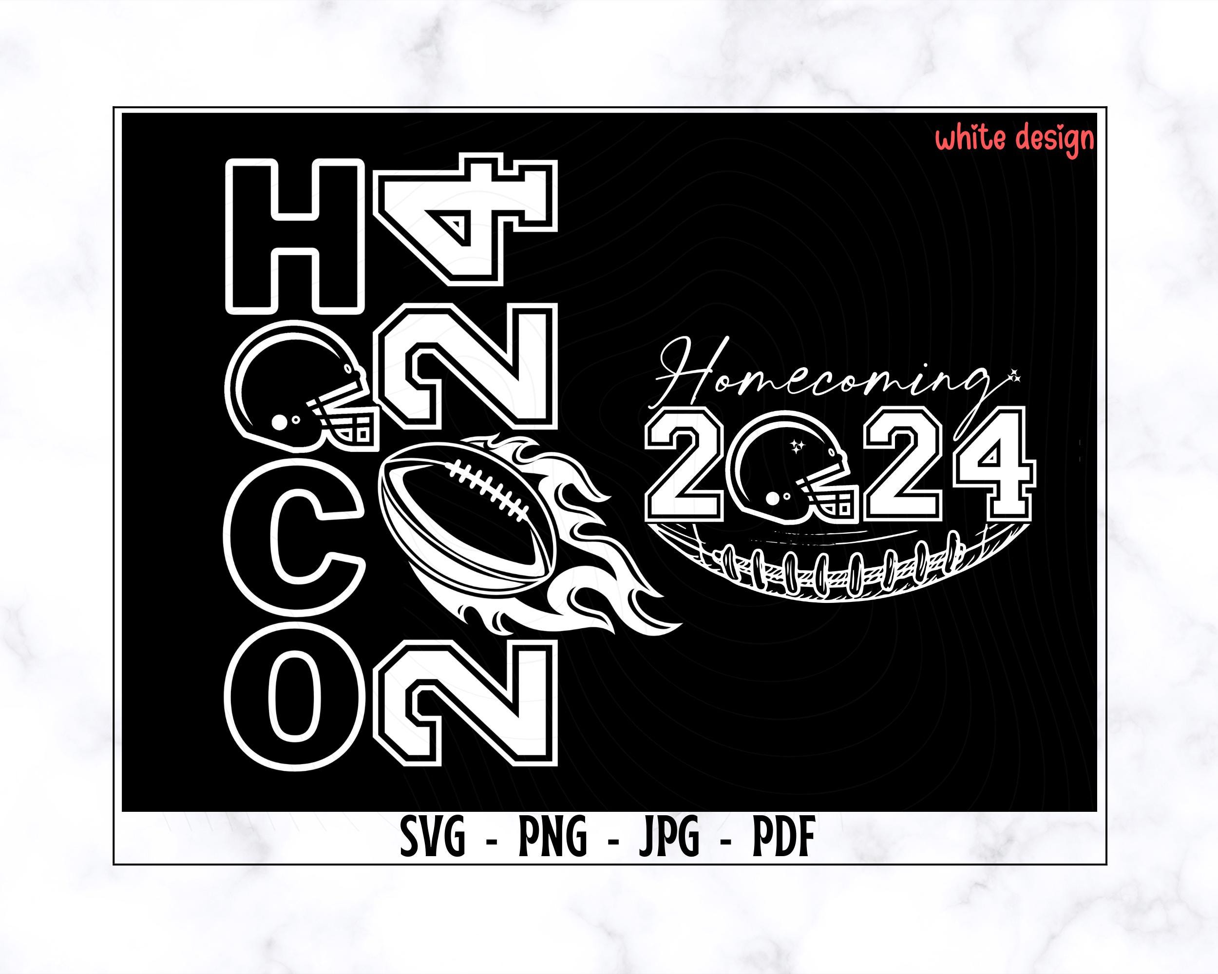 Hoco 2024 SVG-PNG, Homecoming 2024 Svg, Homecoming Football Svg ...