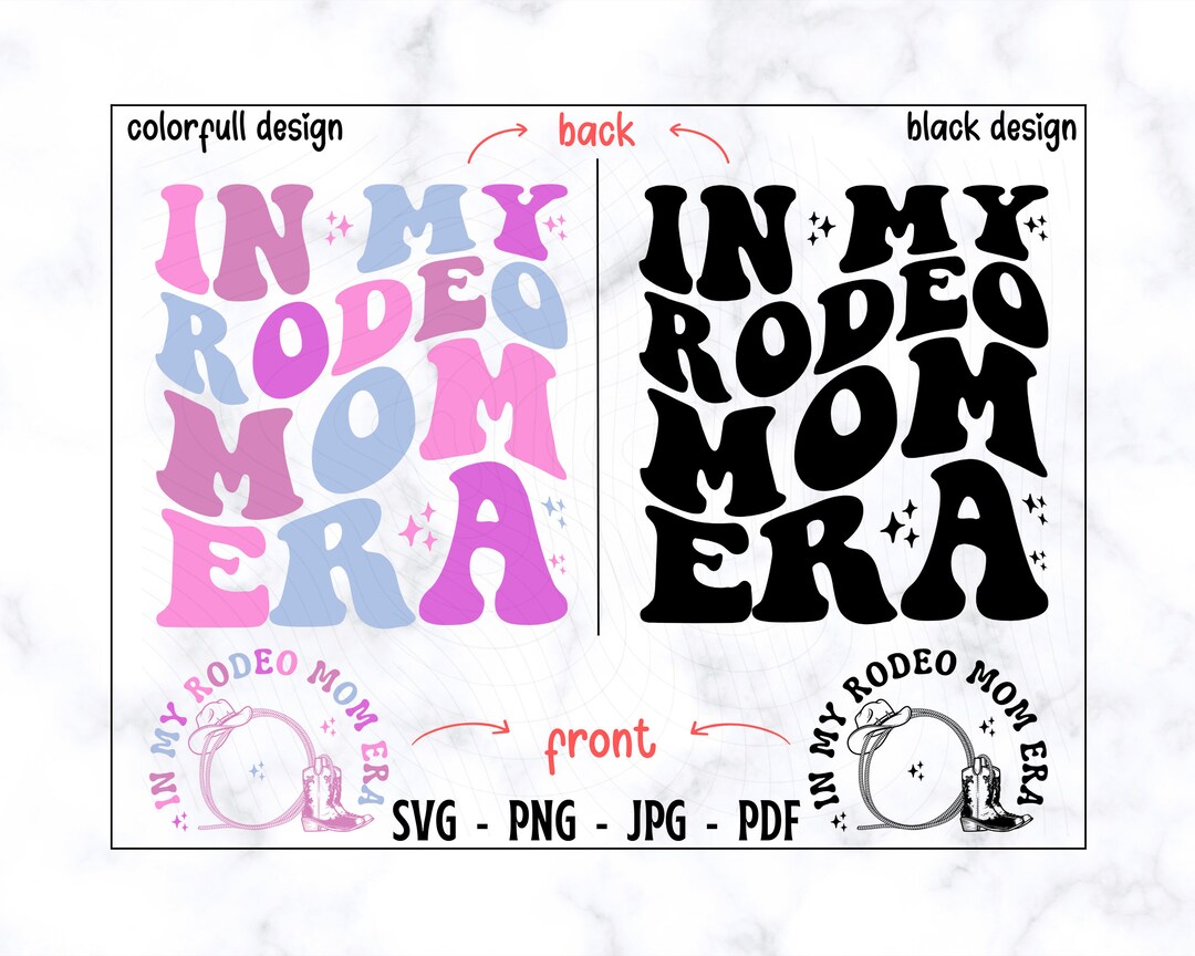 In My Rodeo Mom Era SVG-PNG, Rodeo Mom SVG, Rodeo Svg, Rodeo Lover Svg ...
