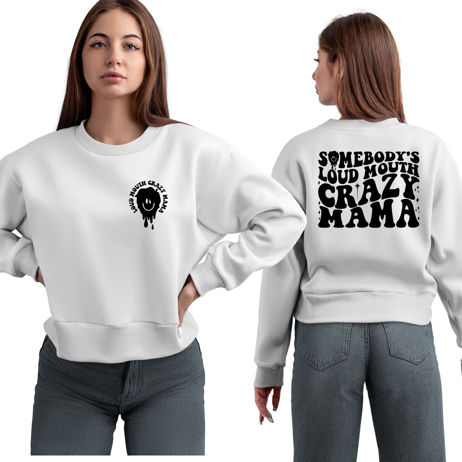 Somebody's Loud Mouth Crazy Mama SVG PNG Crazy Mama SVG - Etsy