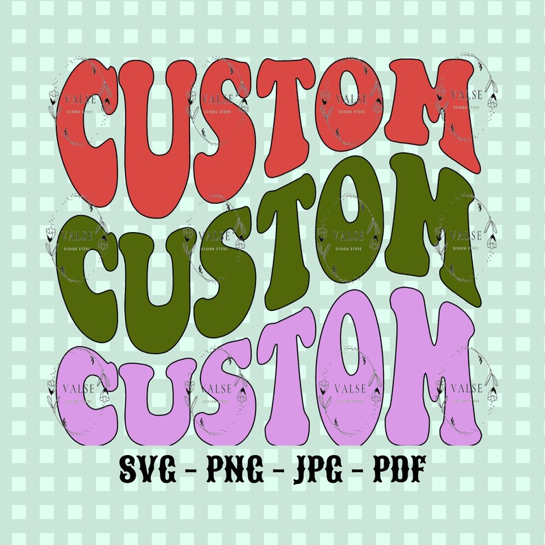 Custom SVG PNG Custom Listing Design Custom Name SVG - Etsy