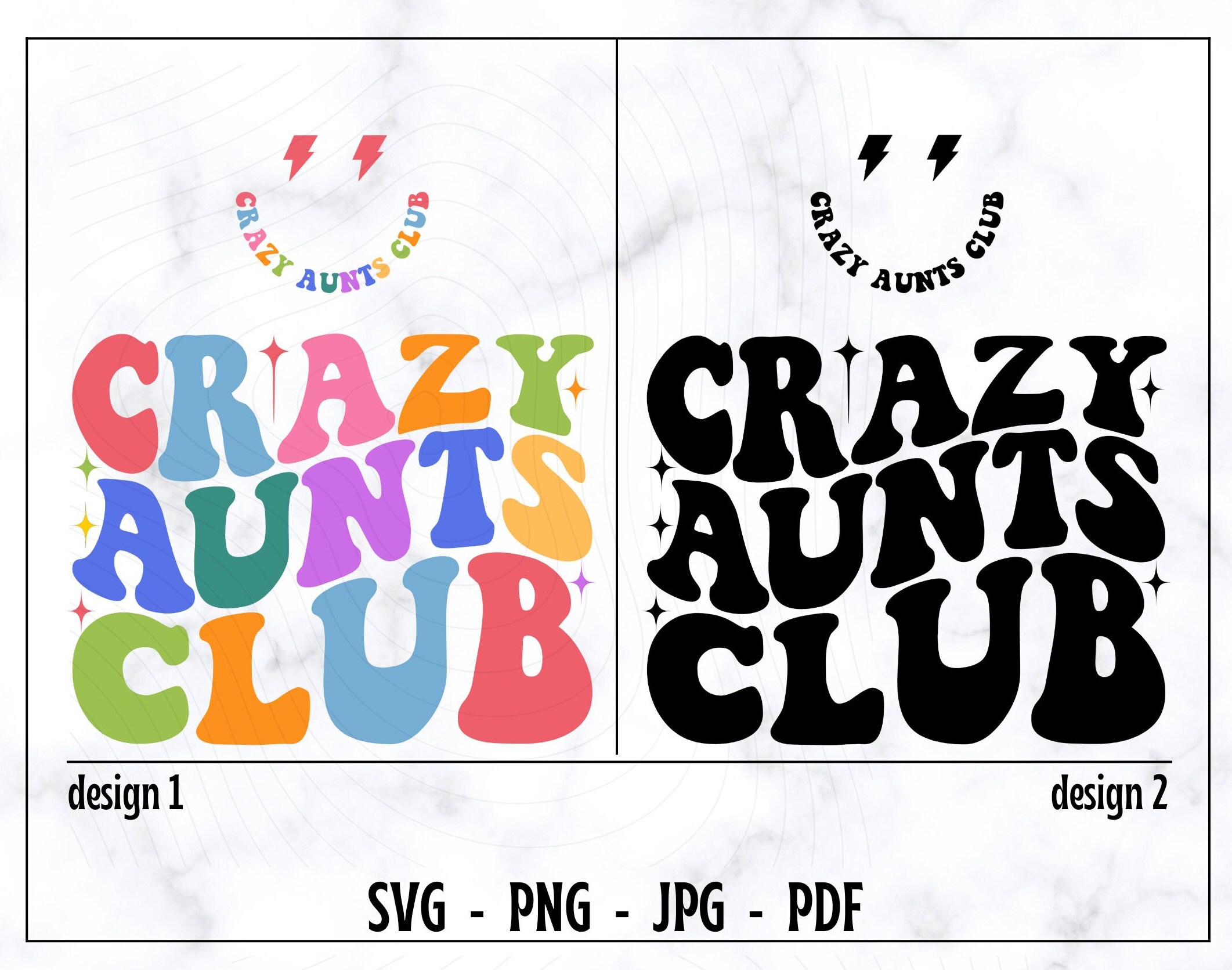 Crazy Aunts Club Svg Png Aunt Svg Aunts Svg Aunts Shirt Etsy
