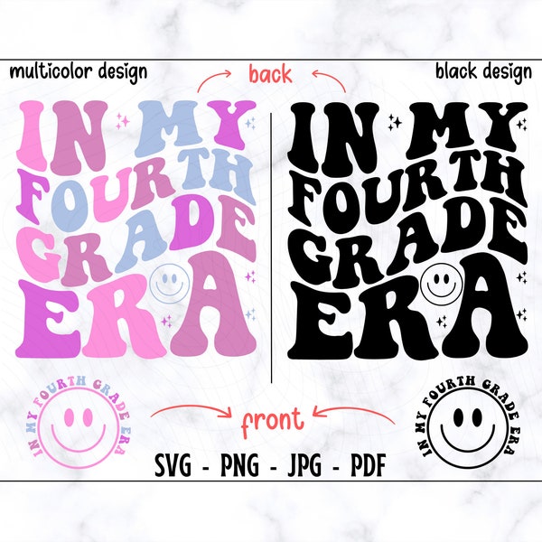 Back to School Shirt 4th Grade - Etsy