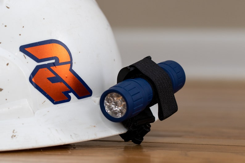 Custom Hardhat Flashlight Holder (fits Any Hardhat, Brim Attachment) - Etsy