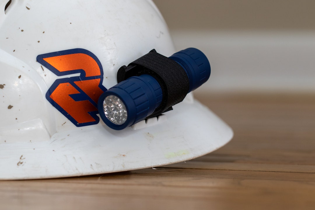Custom Hardhat Flash Light Holder - Etsy