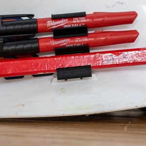 Custom Hardhat Pencil and Milwaukee Inkzall Marker Holder - Etsy