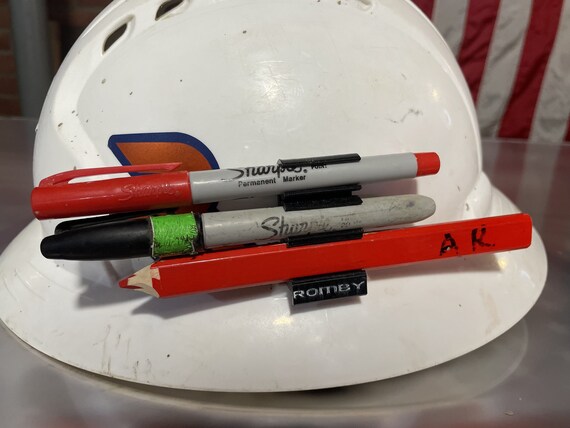 Custom Hardhat Pencil and Marker Holder - Etsy