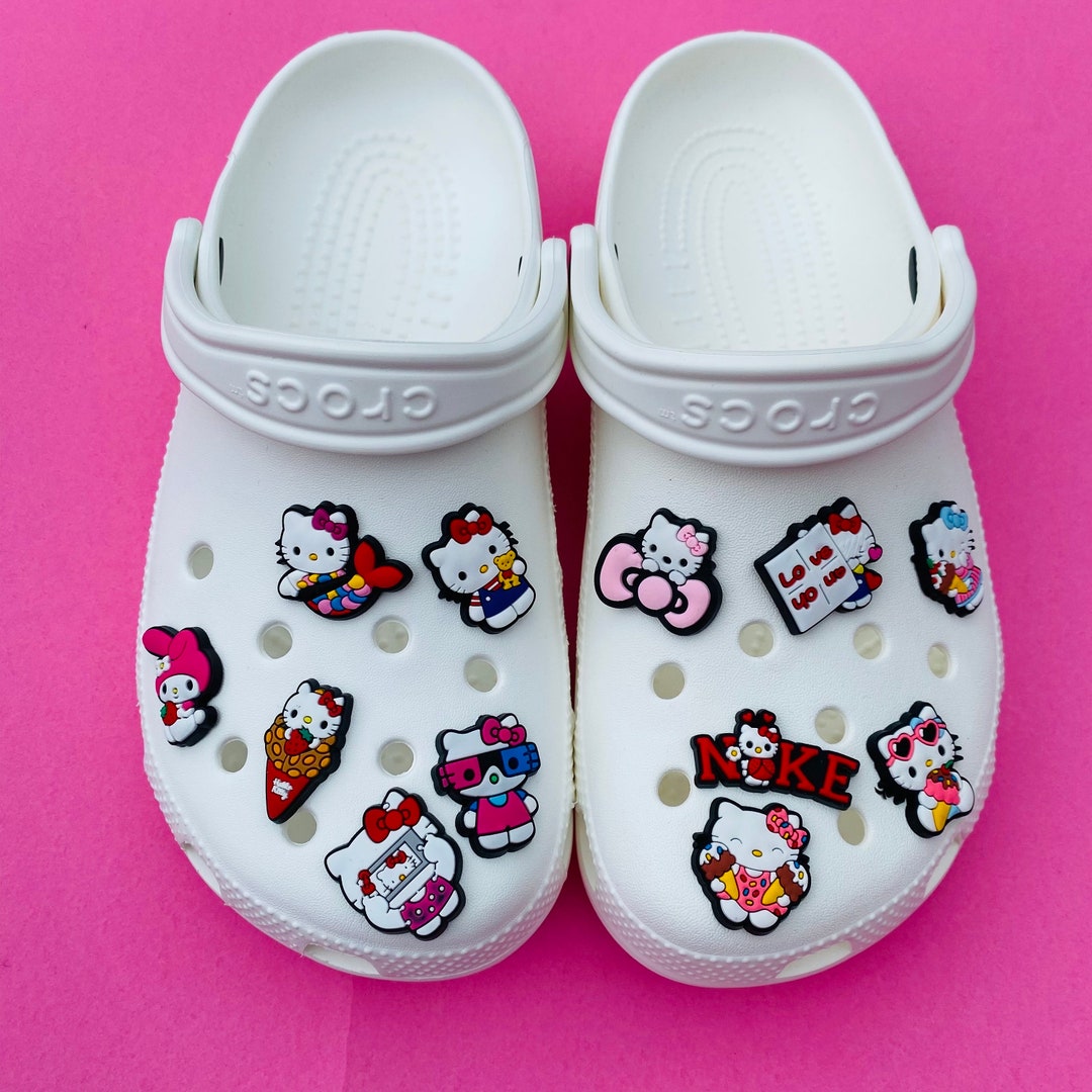 Croc Charm, Hello Kitty Girl Croc Charms, Sanrio Shoe Charms, Hello ...