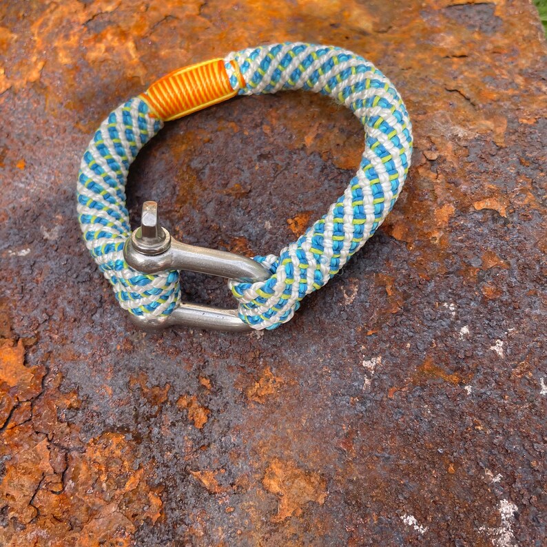 Rope Bracelet With Shackle - Etsy