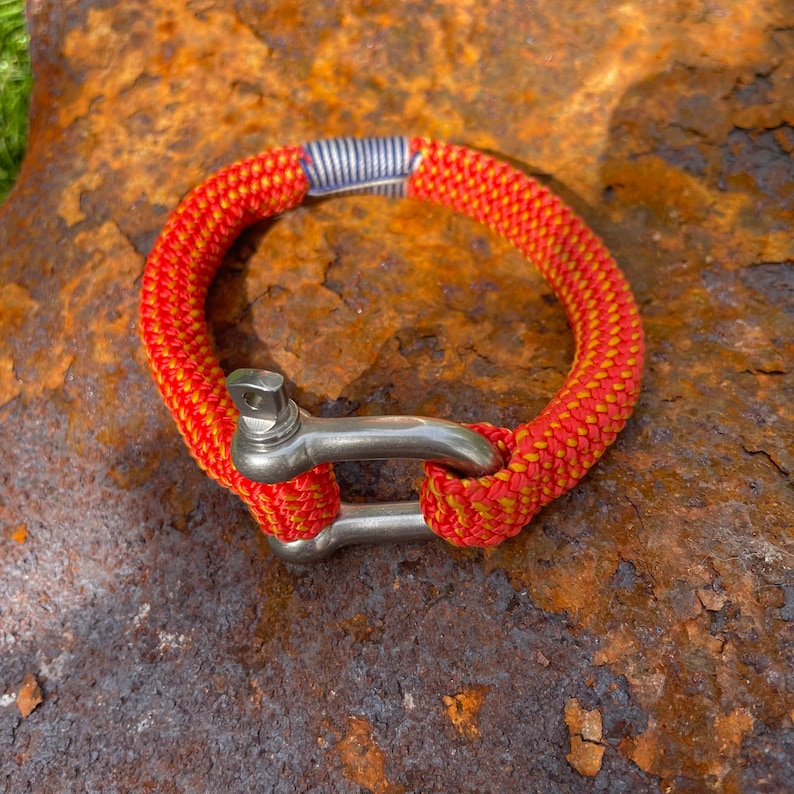 Rope Bracelet With Shackle - Etsy