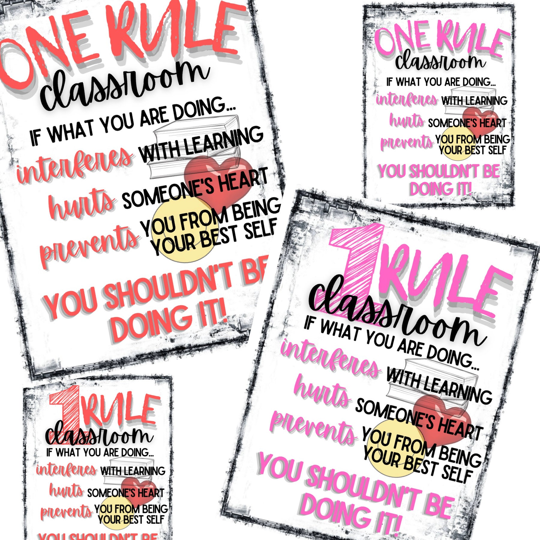 One Rule Classroom Digital Print for Classroom Management - Etsy