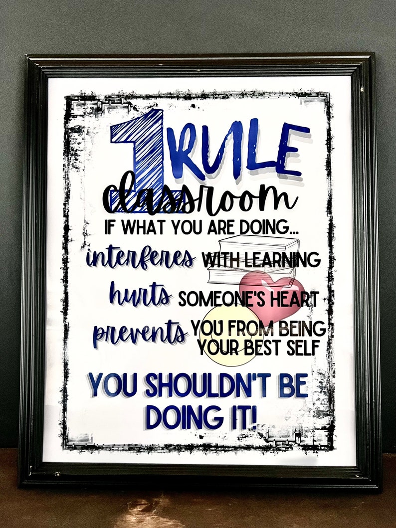 Positive Behavior Classroom Management: One Rule Classroom Digital ...