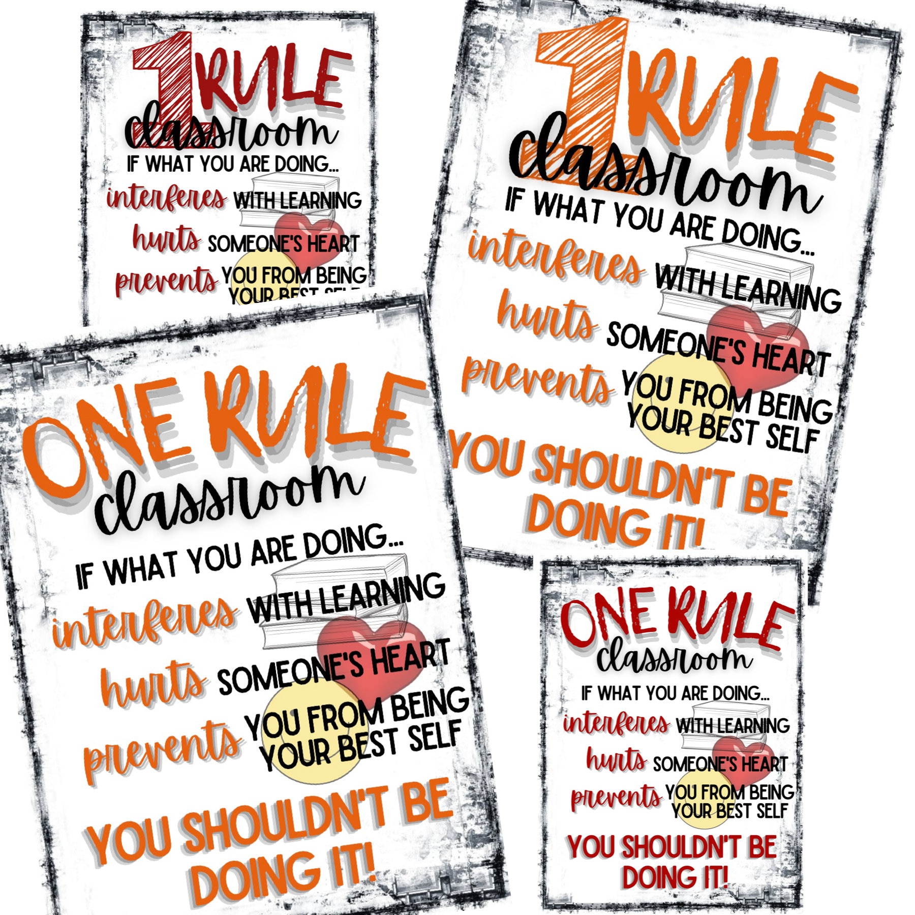 One Rule Classroom Digital Print for Classroom Management - Etsy