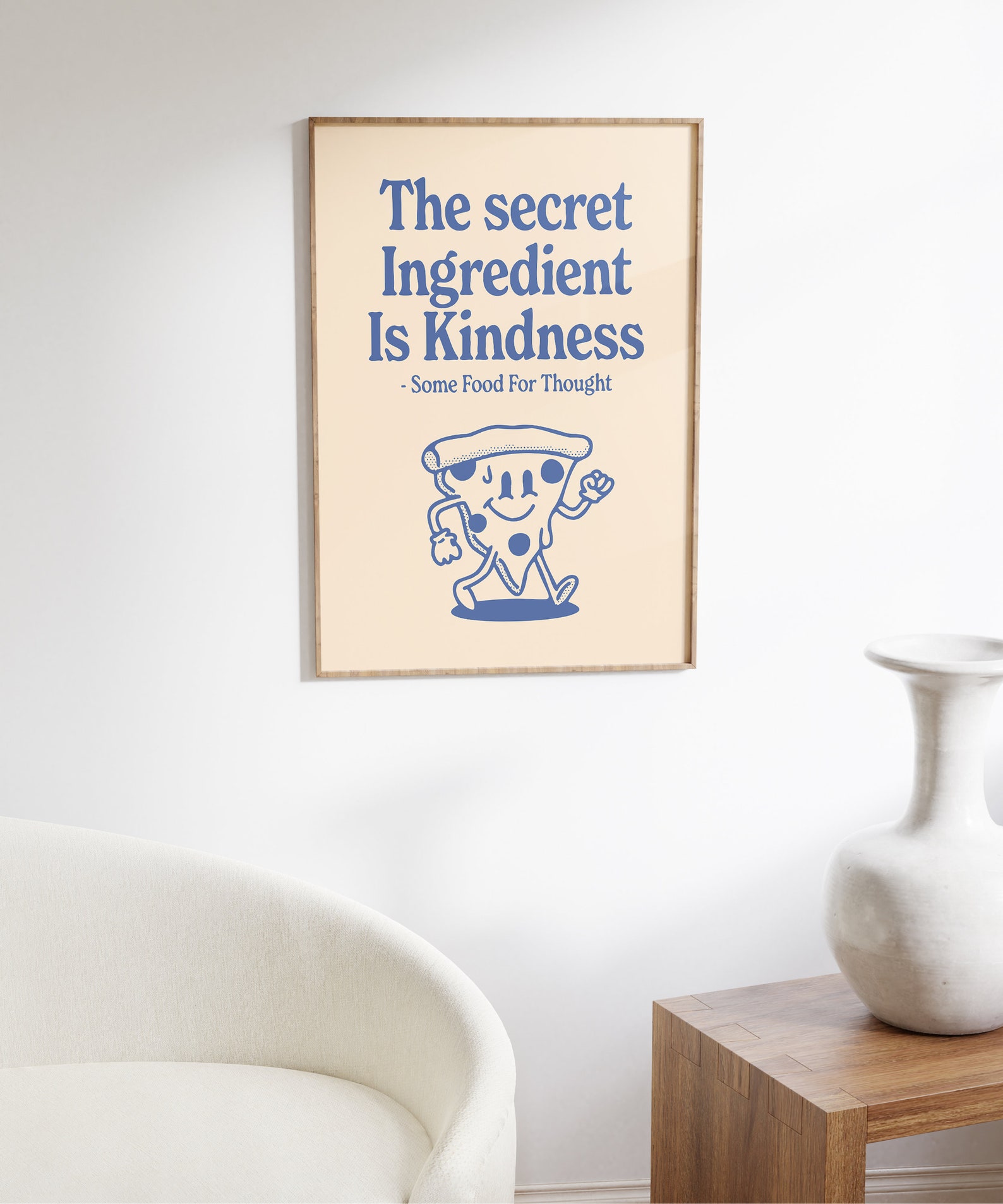 Kindness Retro Character Wall Art Retro Quote Wall Art - Etsy