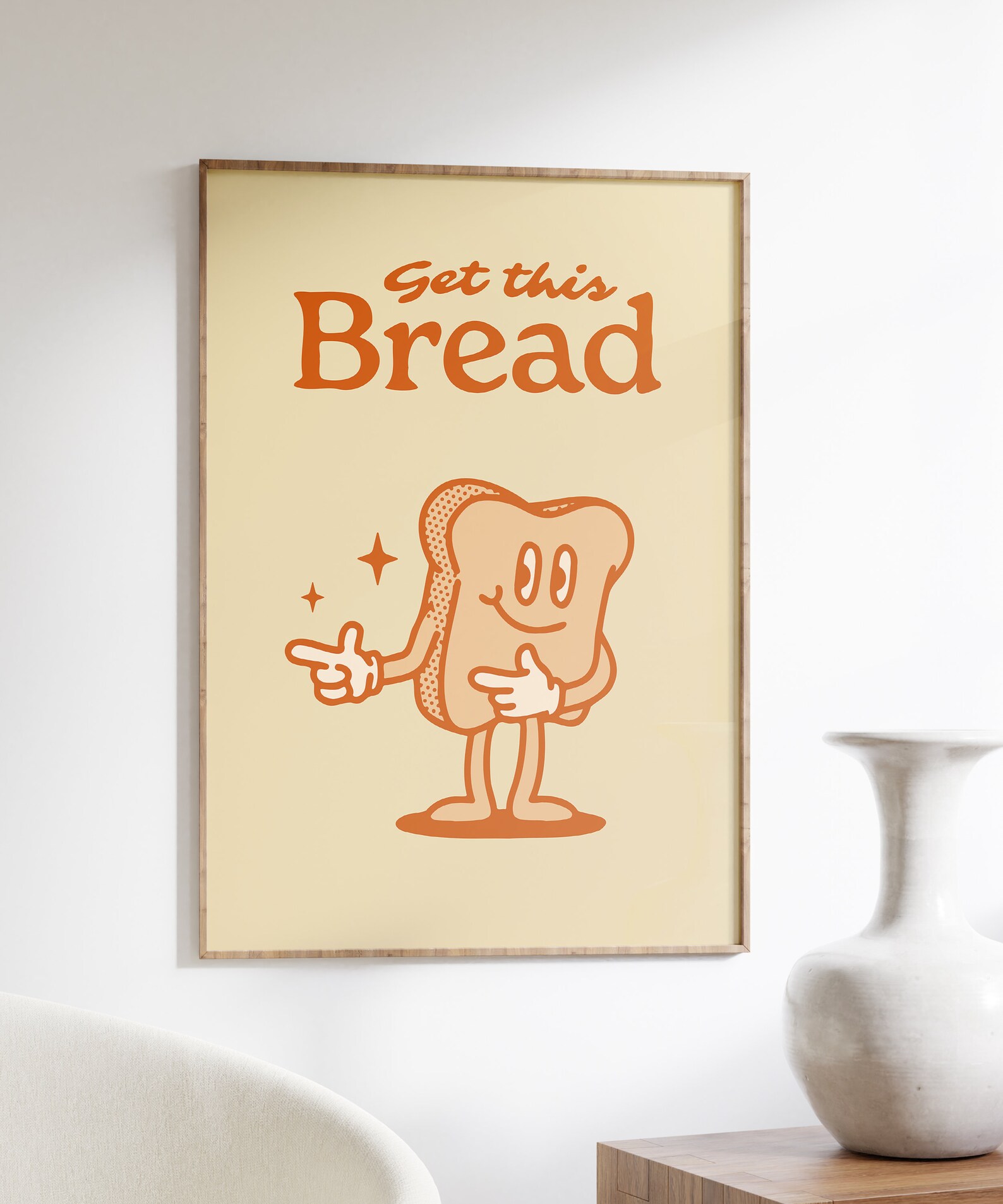 Get This Bread Retro Wall Art Downloadable Print Wall - Etsy