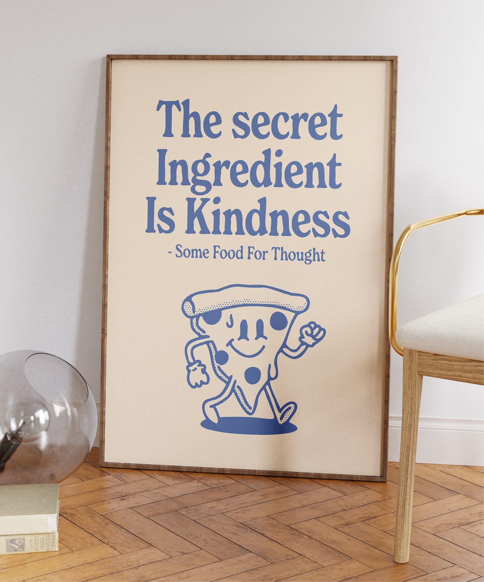 Kindness Retro Character Wall Art Retro Quote Wall Art - Etsy