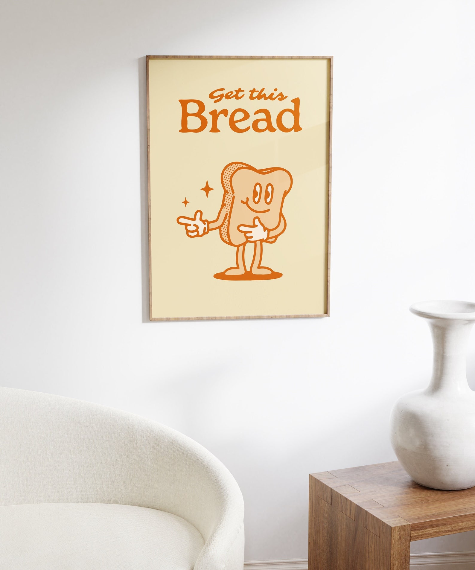 Get This Bread Retro Wall Art Downloadable Print Wall - Etsy