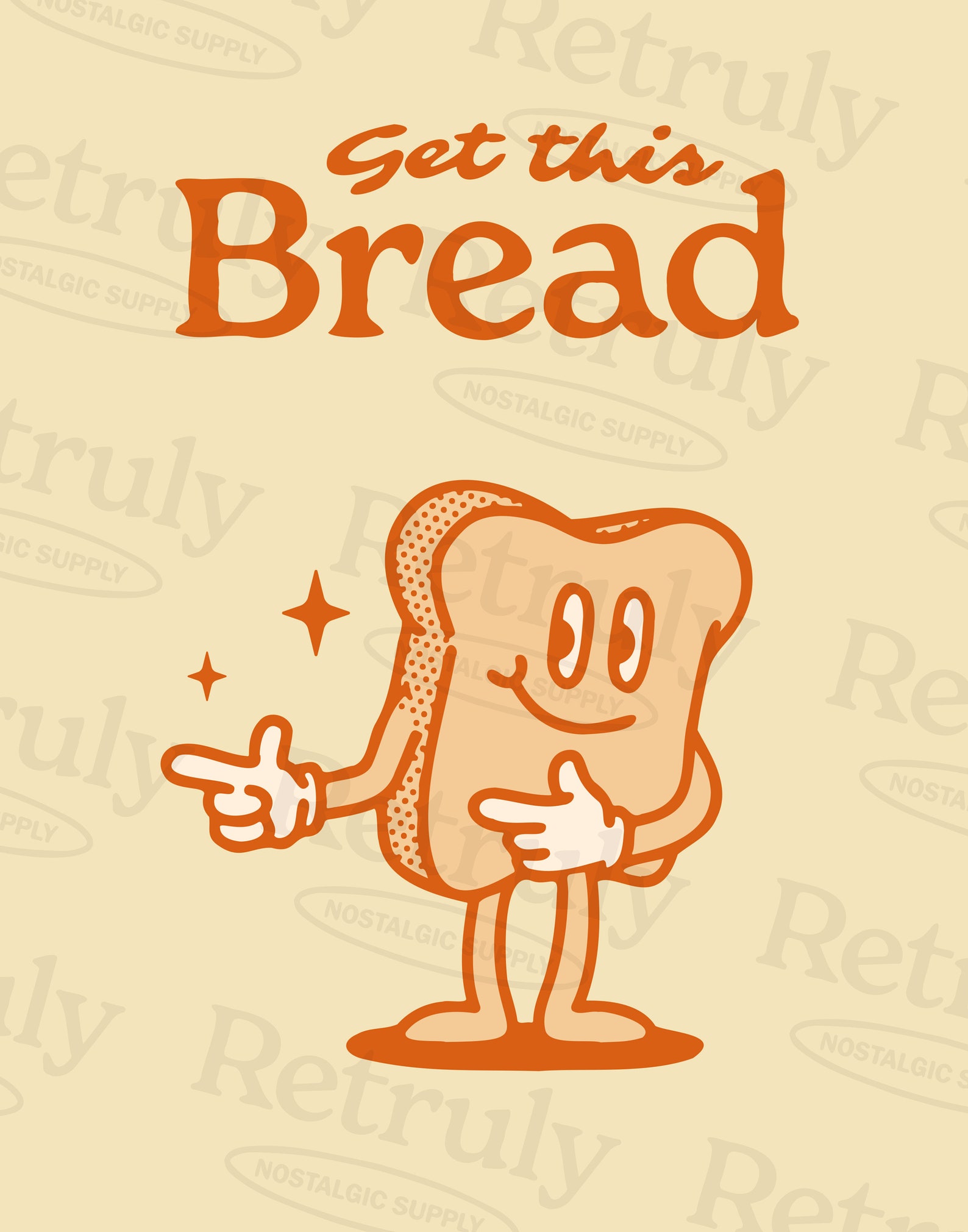 Get This Bread Retro Wall Art Downloadable Print Wall - Etsy