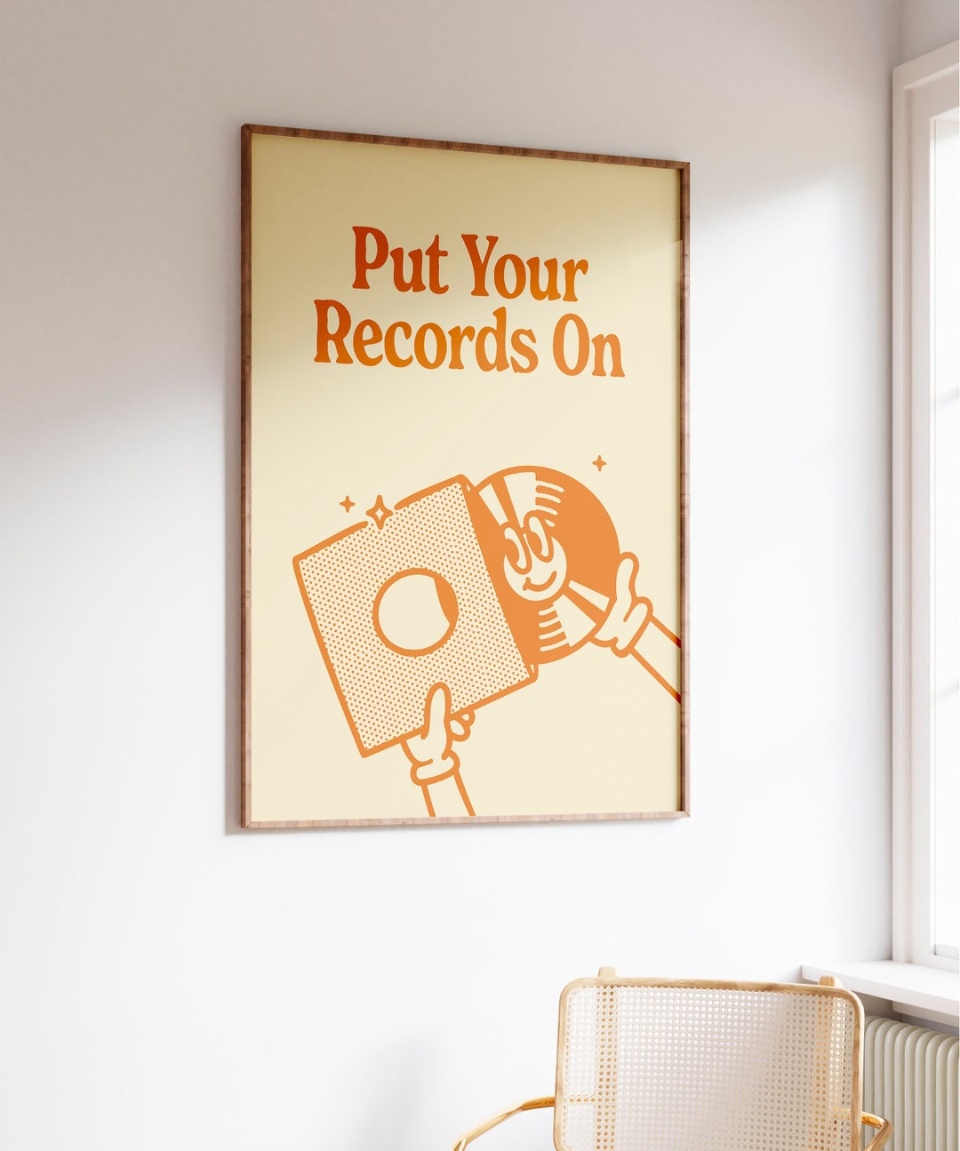 Put Your Records On, Music Print, Retro Music Print, Vinyl Poster ...