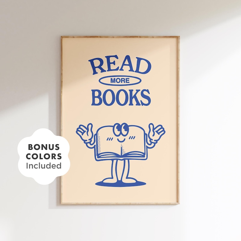Read More Book Poster - Etsy