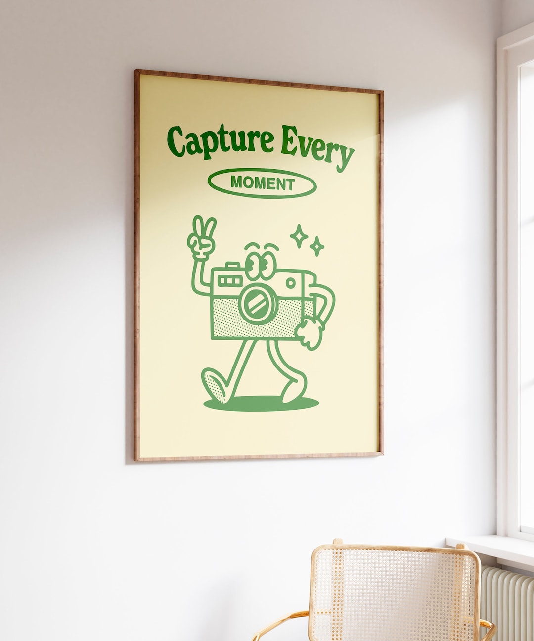 Capture Every Moment Print, Printable Wall Art, Retro Wall Art ...