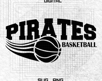 Pirates Basketball Cutfile Download Svg Dxf Png Eps School Spirit ...