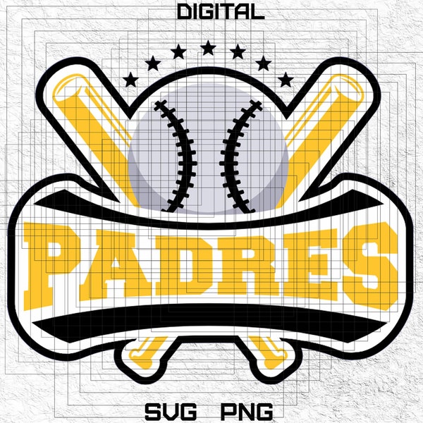 Padres Logo Svg - Etsy