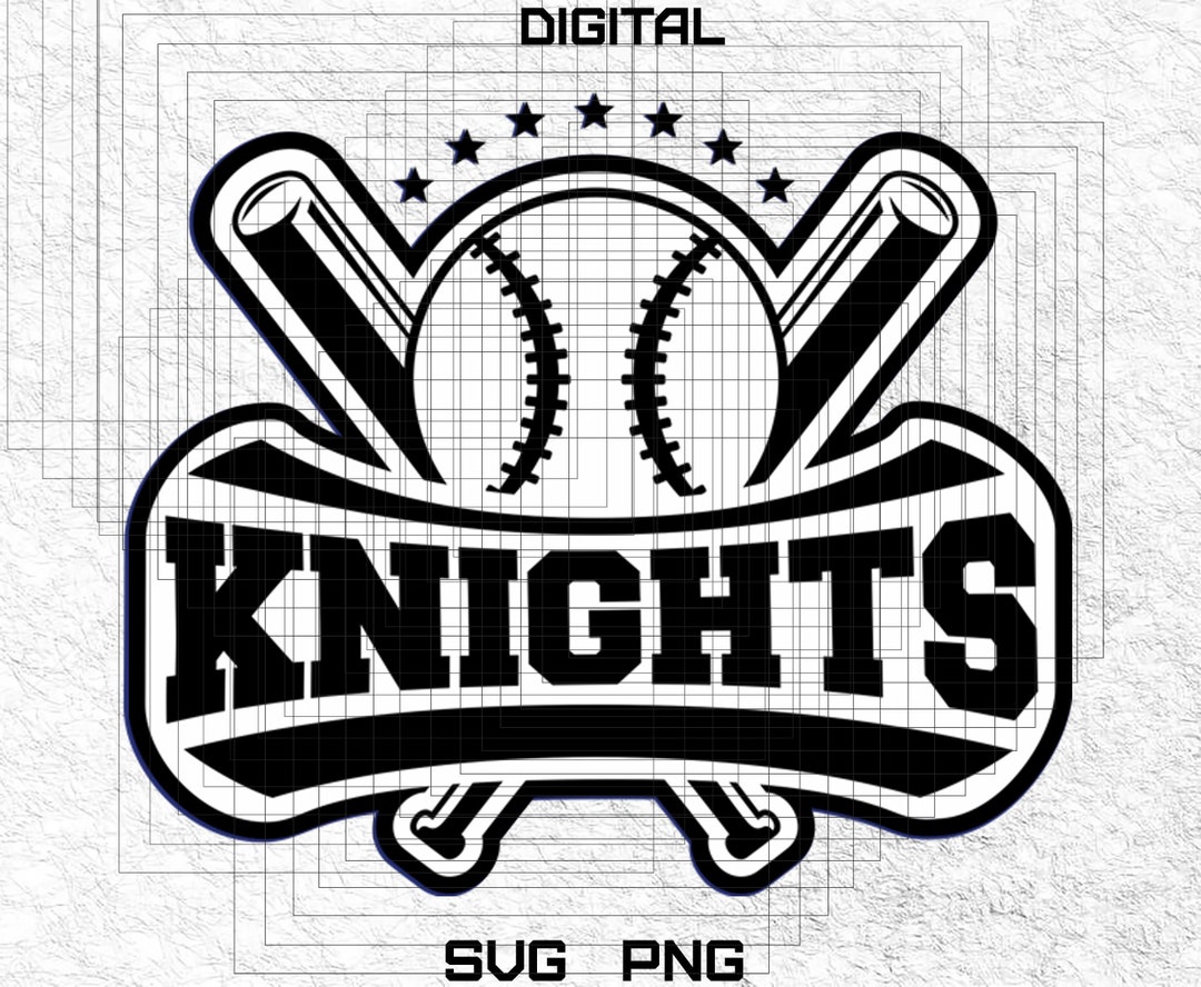 Knights Baseball Svg - Etsy