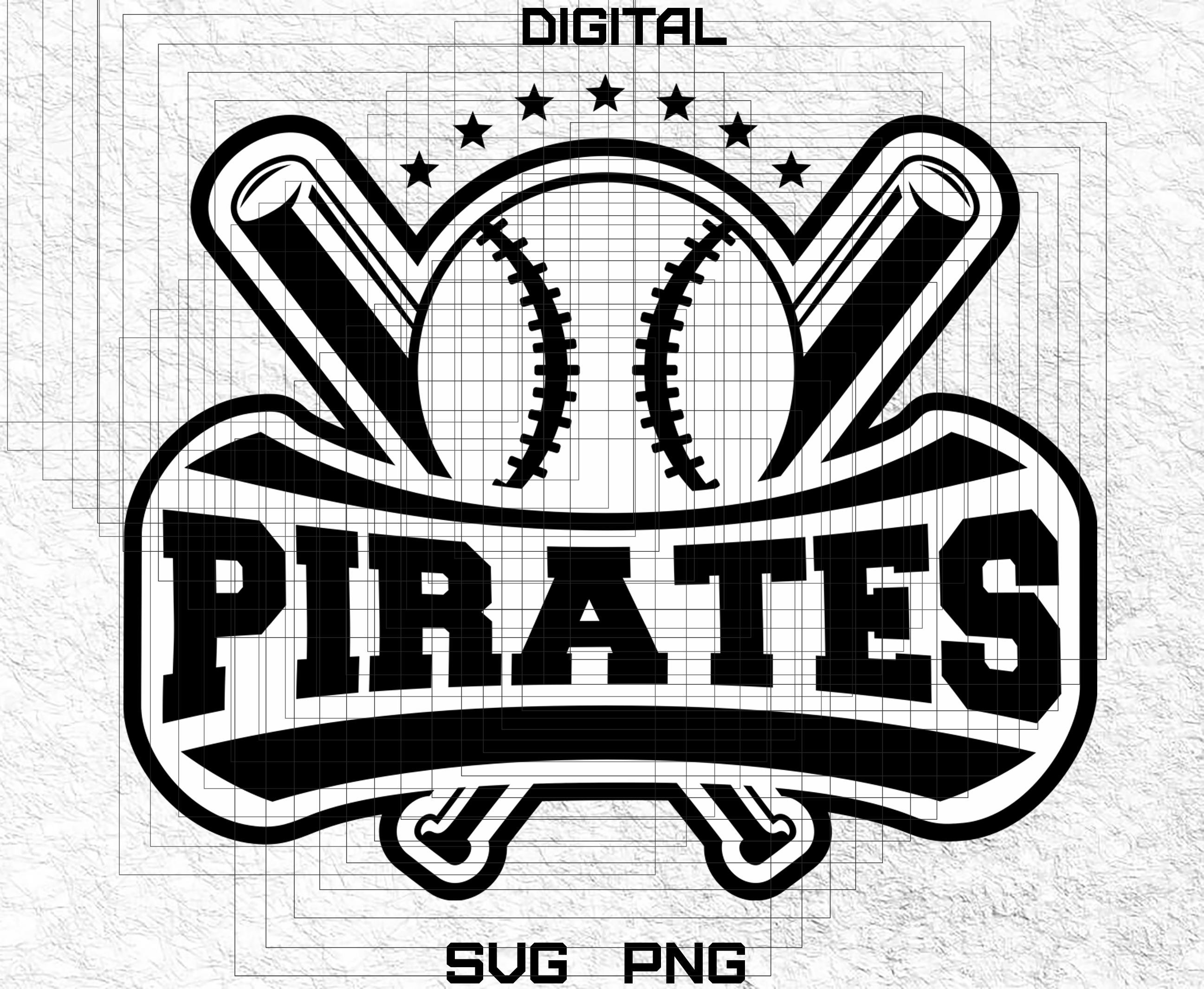 Pirates Baseball Svg - Etsy
