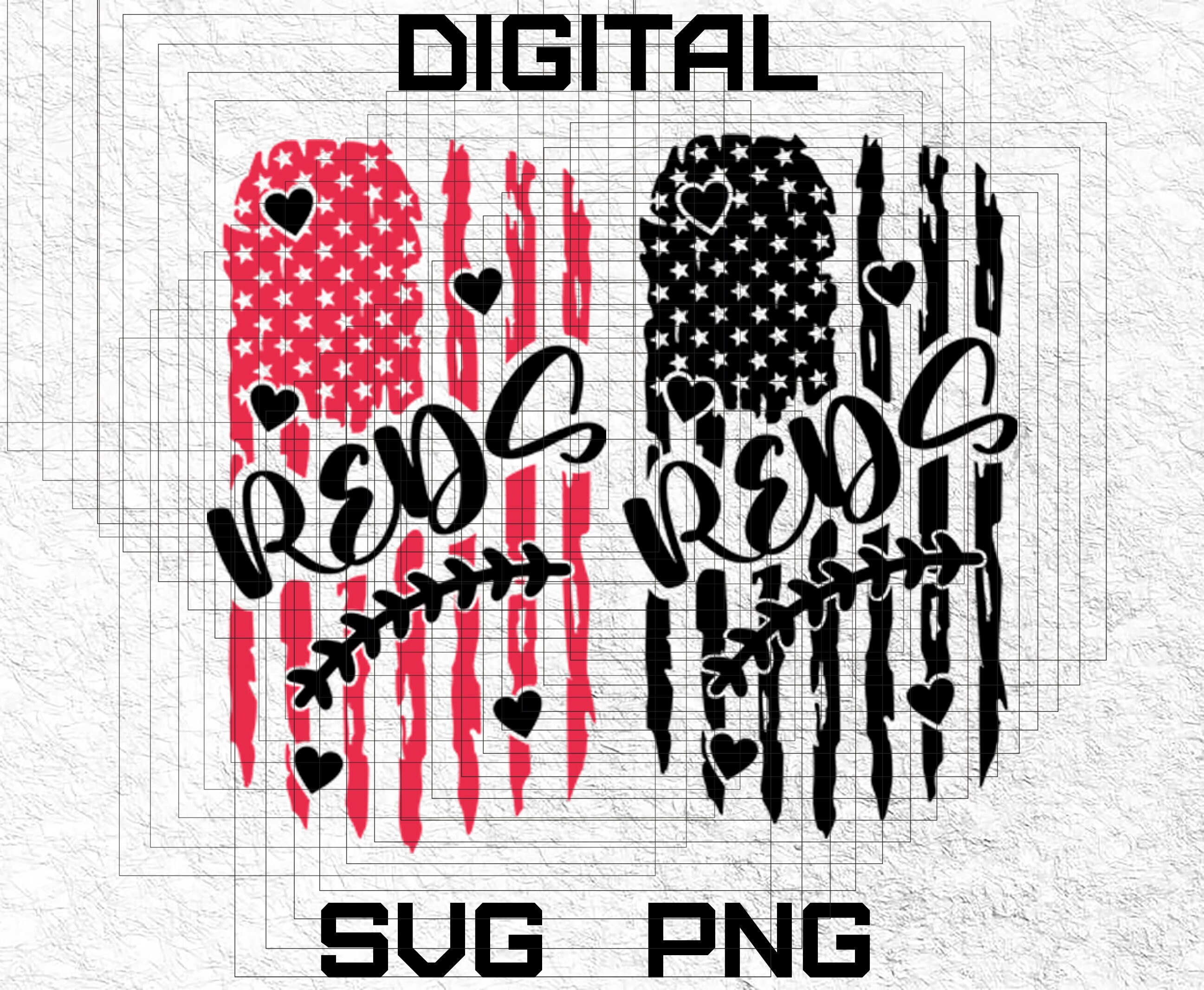 Reds Baseball Svg - Etsy