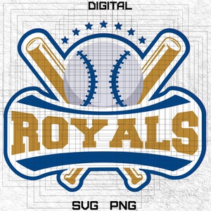 Royals Baseball Svg - Etsy