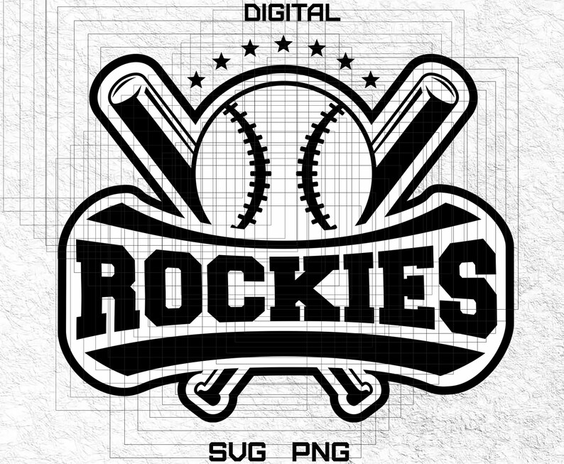 Rockies Baseball Svg - Etsy