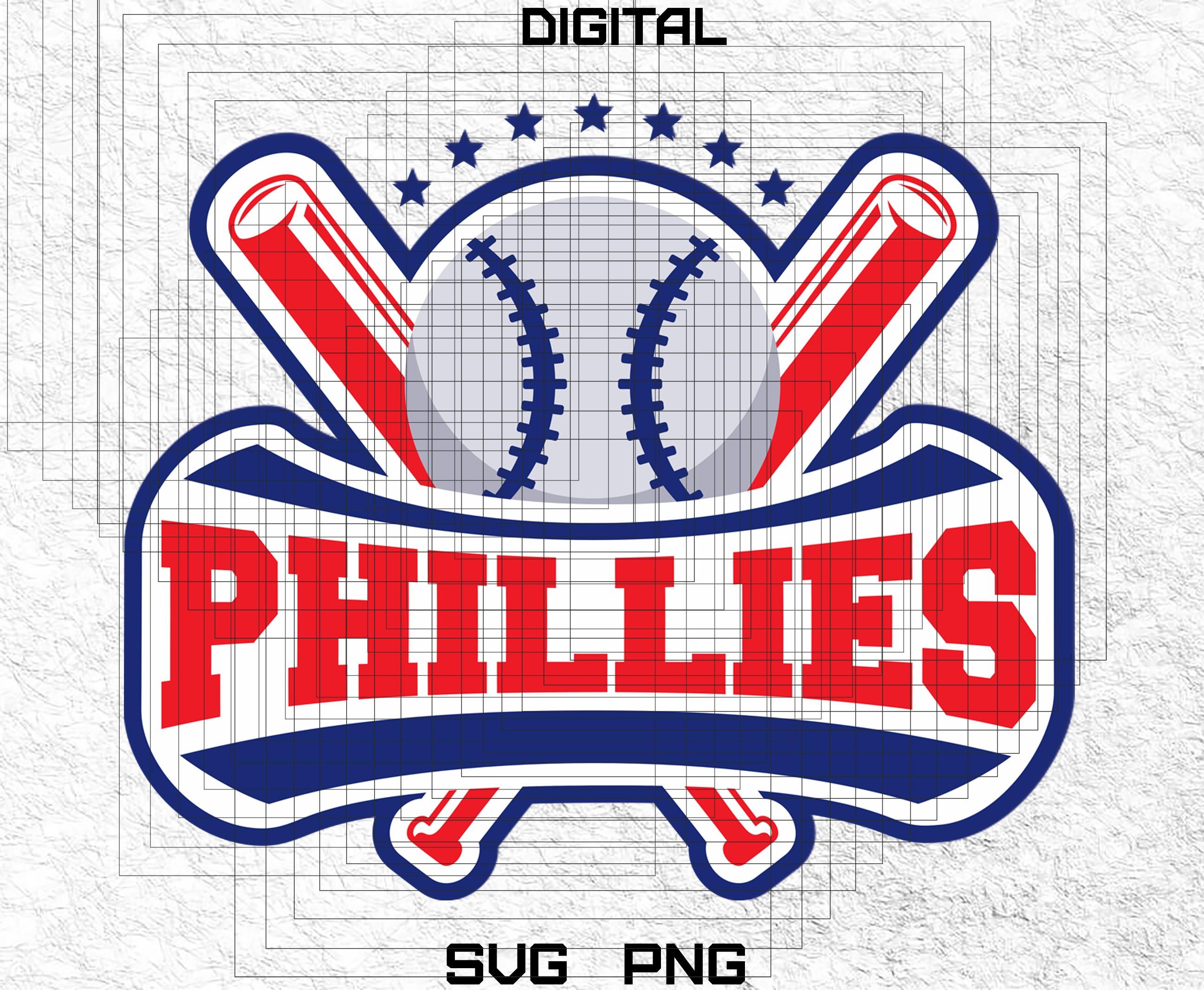 Phillies Baseball Svg - Etsy