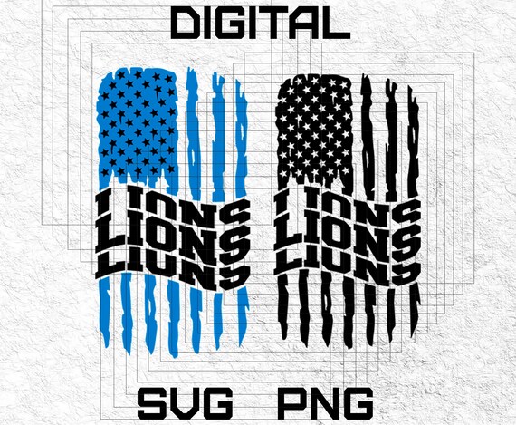 Lions Football Svg - Etsy
