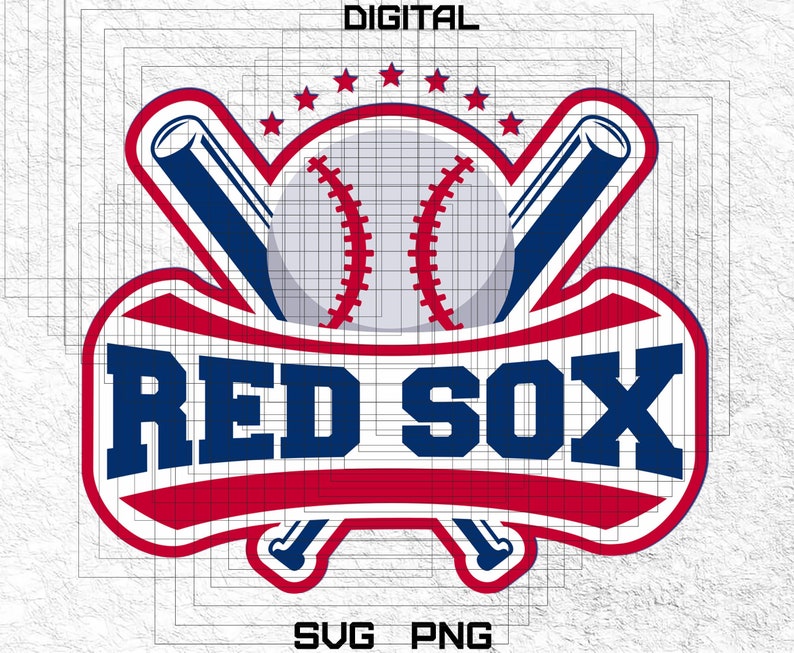 Red Sox Baseball Svg - Etsy
