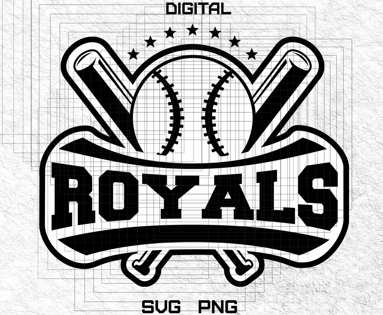 Royals Baseball Svg - Etsy