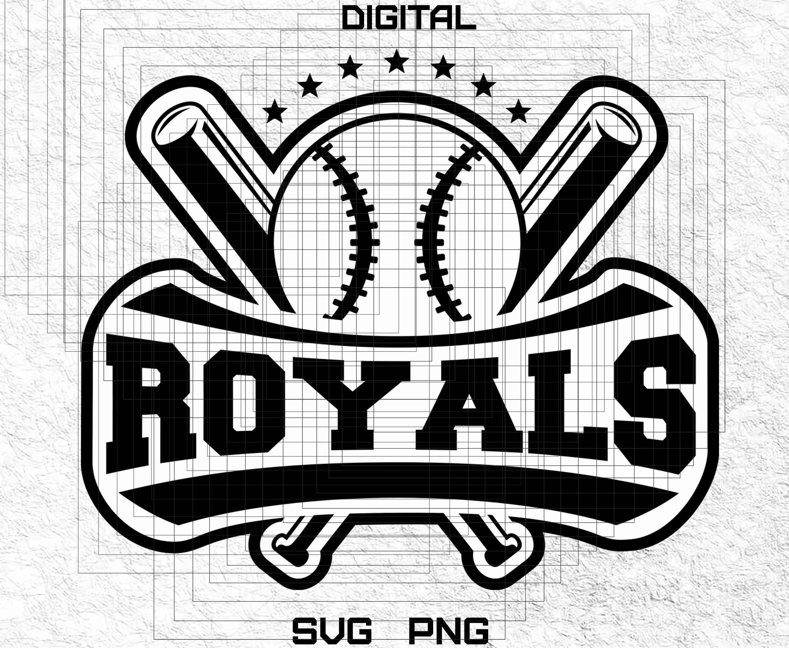 Royals Baseball Svg - Etsy